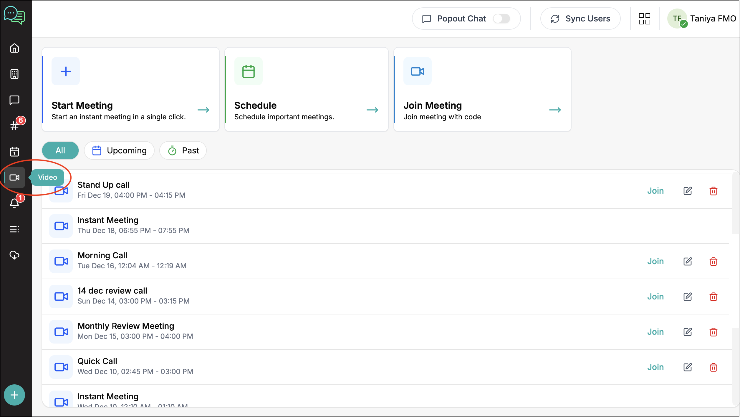 Managing meeting using Nextere Connect
